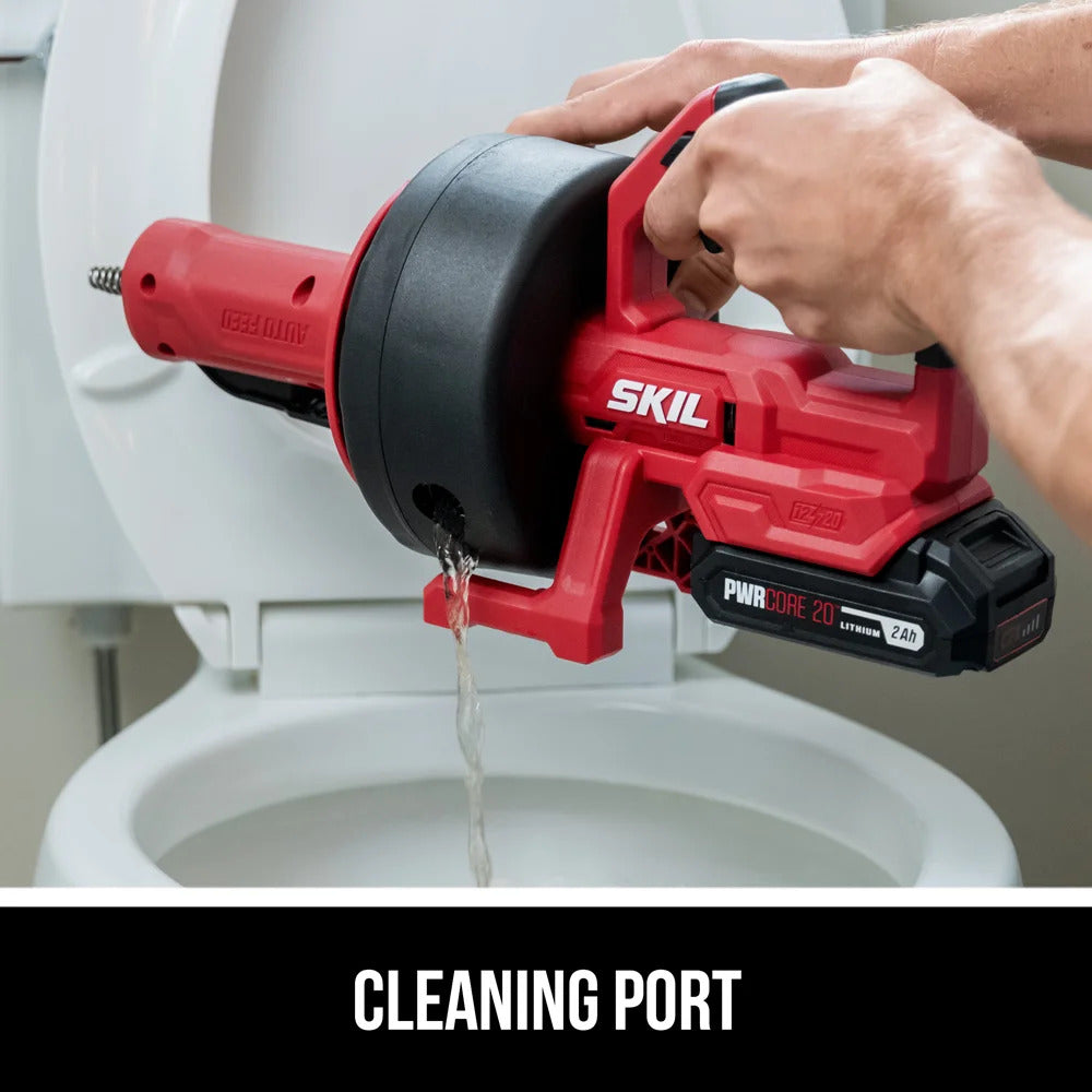 Skil 0225 Professional Cordless Drain Auger 12V / 20V, with Auto-Feed ...