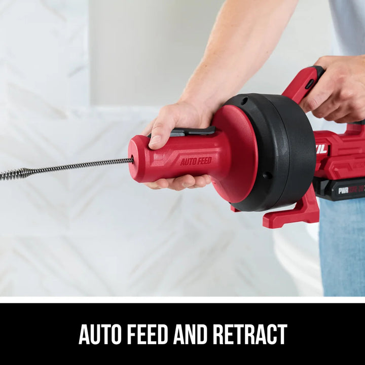 Skil 0225 Professional Cordless Drain Auger 12V / 20V, with Auto-Feed ...