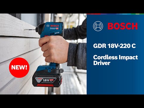 Bosch GDR 18V-220 C Professional Cordless Impact Driver 18V (Bare Tool ...