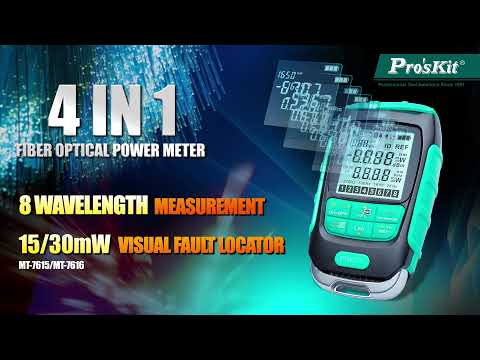 Pro'sKit 4 in 1 fiber Optical Power Multimeter (MT-7615) – GIGATOOLS ...