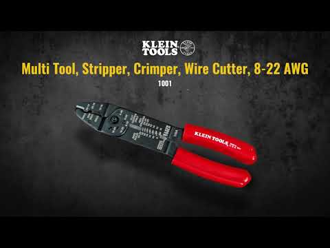 Klein USA Multi Tool, Stripper, Crimper, Wire Cutter, 8-22 AWG ...