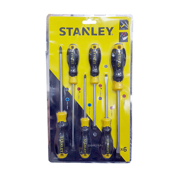 Stanley Cushion Grip 6pcs Screw Driver Set ( STMT66672 ) – GIGATOOLS ...