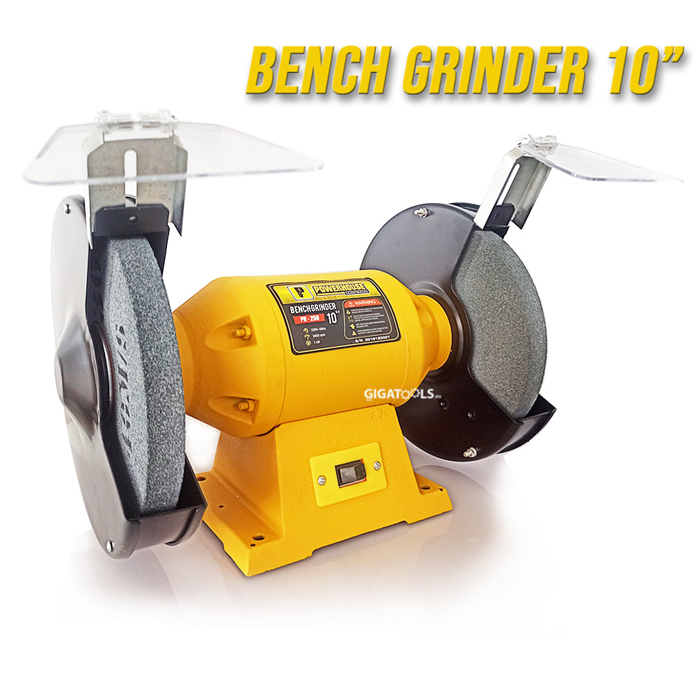 Powerhouse PH-250 Bench Grinder 10-inch 1HP Heavy Duty ( 750W ...