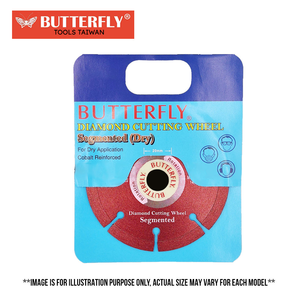 Butterfly Diamond Segmented Cutting Wheel - Dry (TAIWAN) – GIGATOOLS ...