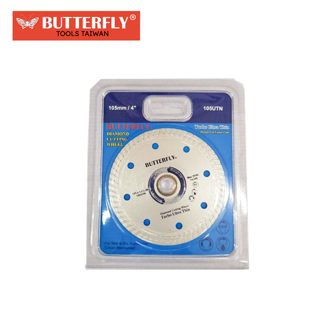 Butterfly 4" Diamond Cutting Wheel for Tiles & Concrete ( #105UTN ) (T ...