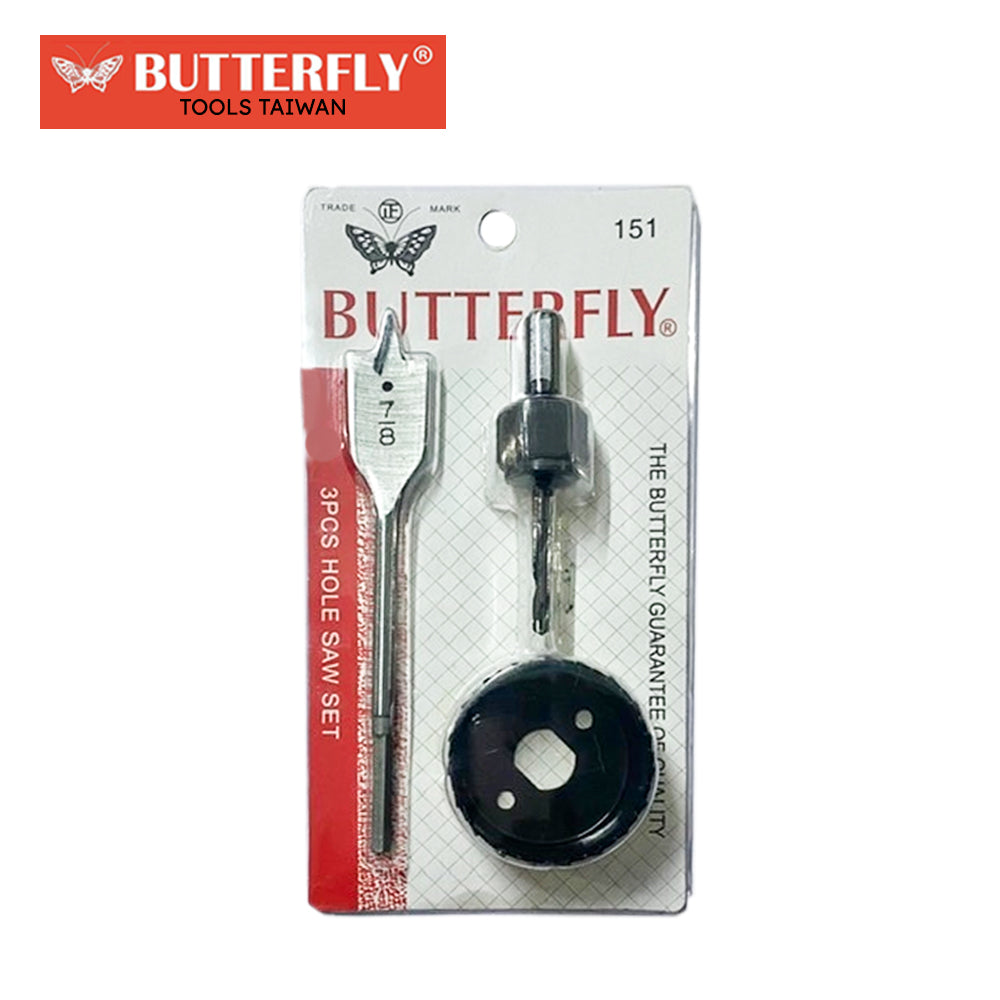 Butterfly Hole Saw Set ( #151 ) (TAIWAN) – GIGATOOLS Industrial Center