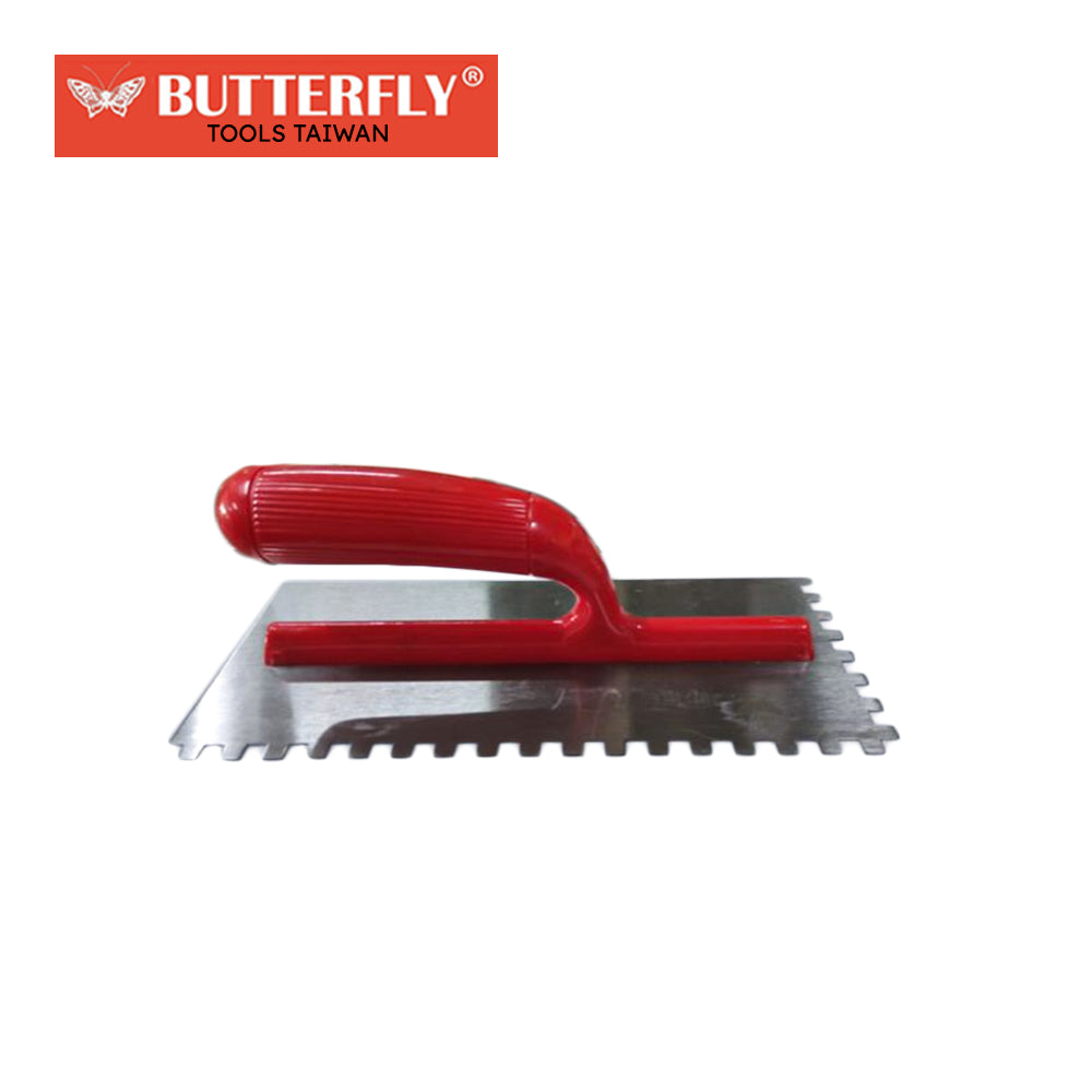 Butterfly Plastic Handle Plastering Trowel w/ Teeth ( #392-11 ) (TAIWA ...
