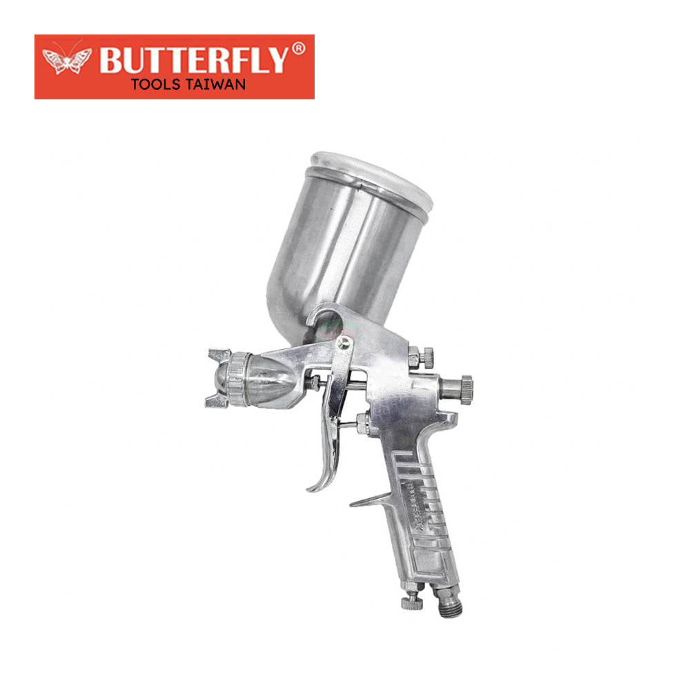 Butterfly Gravity Type Spray Gun w/ Brass Connector (600ml Cup) ( #627 ...