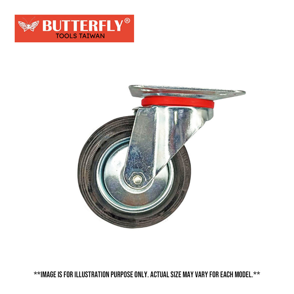 Butterfly Swivel Rubber Caster Wheel ( #706 ) – GIGATOOLS Industrial Center