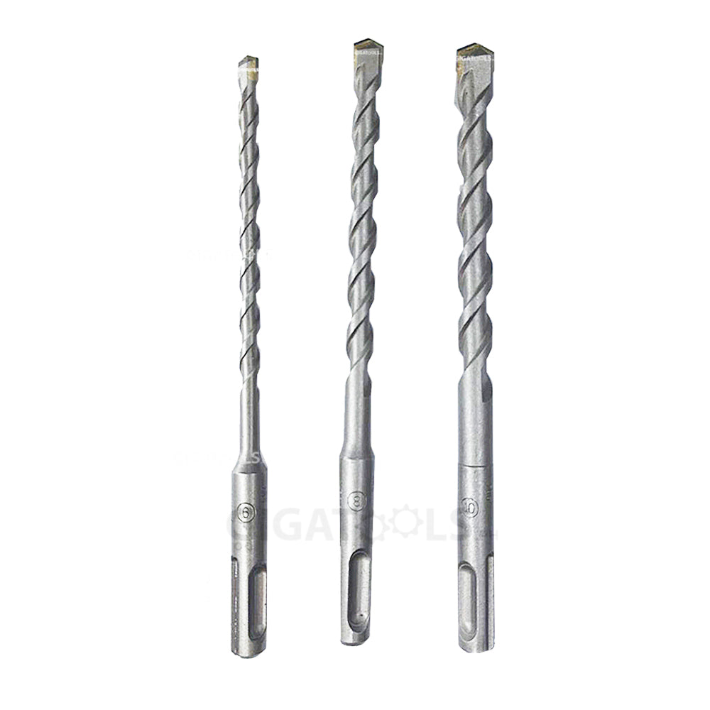 New Bosch SDS Plus Drill Bit Set 3pcs for Concrete ( 6mm, 8mm, 10mm ...