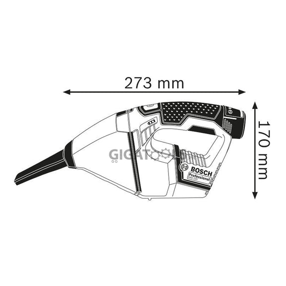 Bosch GAS 12V-LI Professional Cordless Vacuum Cleaner ( Bare Tool only ...