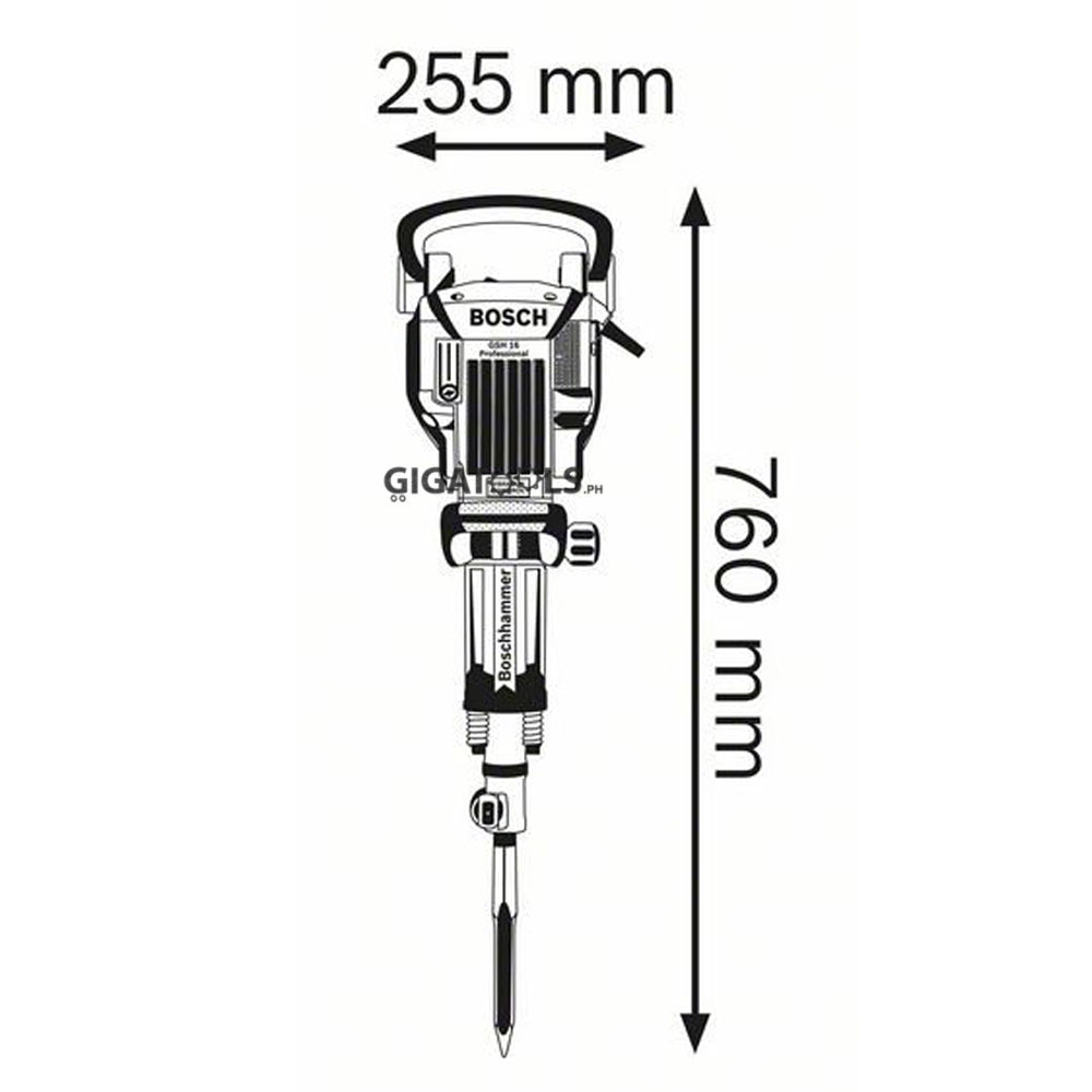 Bosch GSH 16-30 Professional Demolition Jackhammer (1,750W) – GIGATOOLS ...