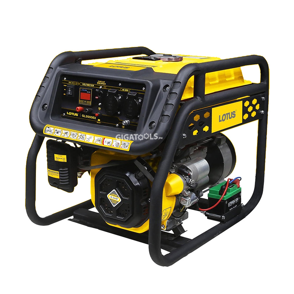 Lotus GL3500EX Gasoline Generator - Electrical Start ( 3500 Watts ...