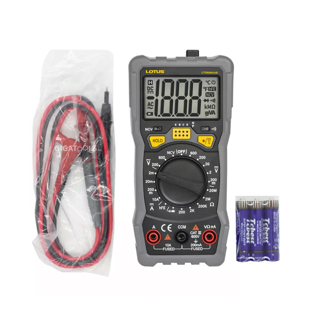 Lotus LTDM900E Digital Multimeter (2000C) – GIGATOOLS Industrial Center