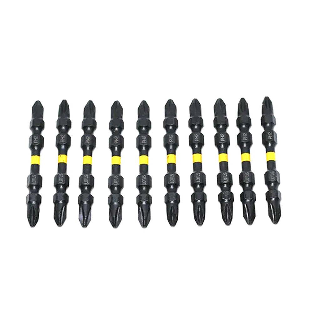 Lotus LTIB65 Professional 10pcs. Double-Ended PH2 Impact Screw Bit Set ...