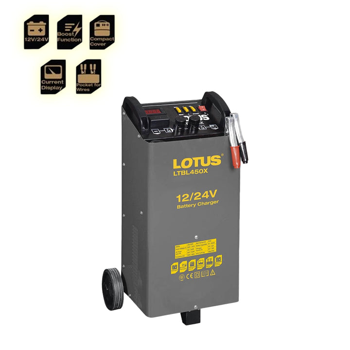 Lotus LTBL450X 12V/24V Battery Charger ( 450 Ampere ) – GIGATOOLS ...