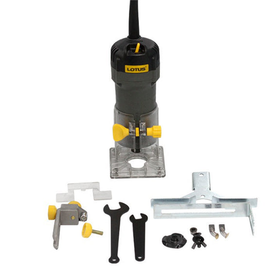 Lotus LTPR550X Trimmer/Palm Router (¼ inch) (550W) with Accessories ...