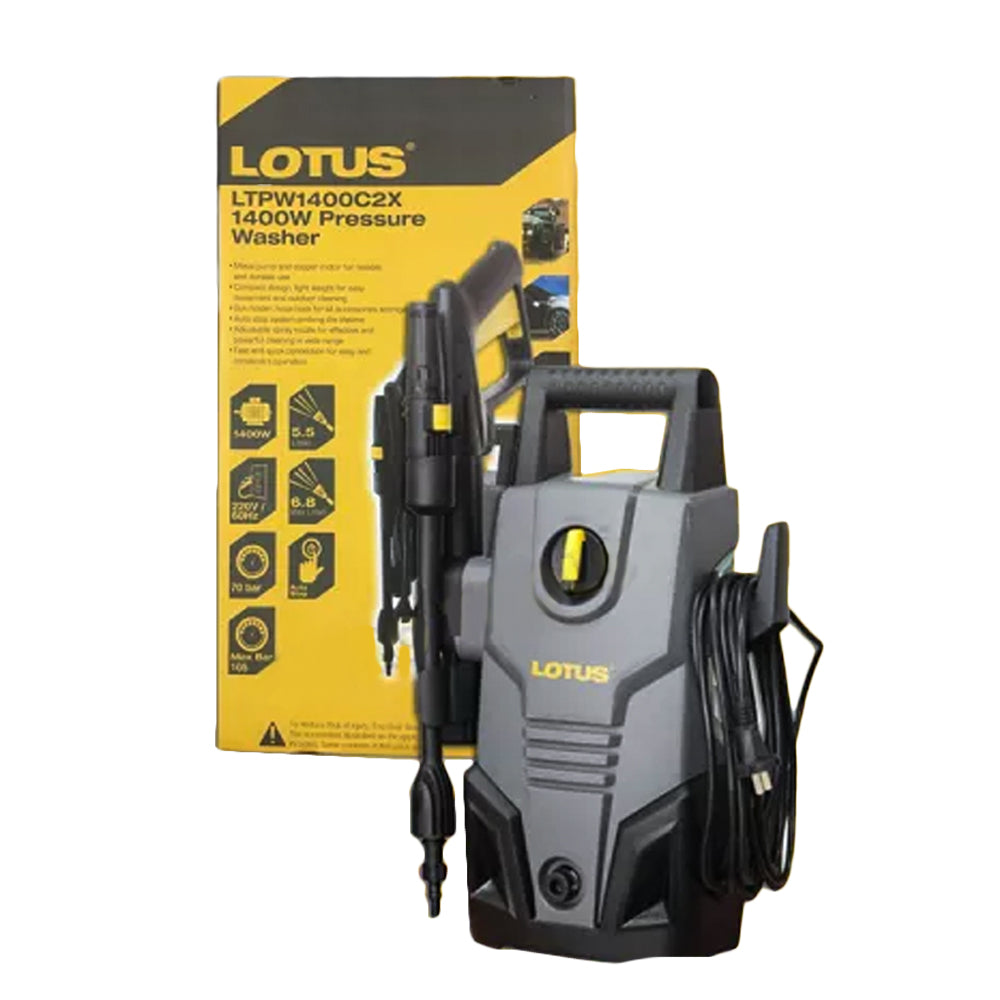 Lotus LTPW1400C2X Pressure Washer w/Soap Bottle (1400W) – GIGATOOLS ...