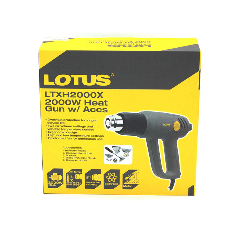 Lotus LTXH2000X Heat Gun with Accessories ( 2000W ) – GIGATOOLS ...