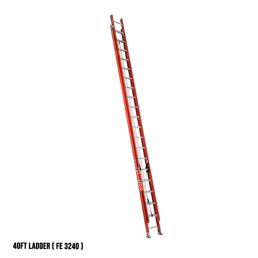Louisville Fiberglass Extension Ladder (Orange) (Made in USA ...