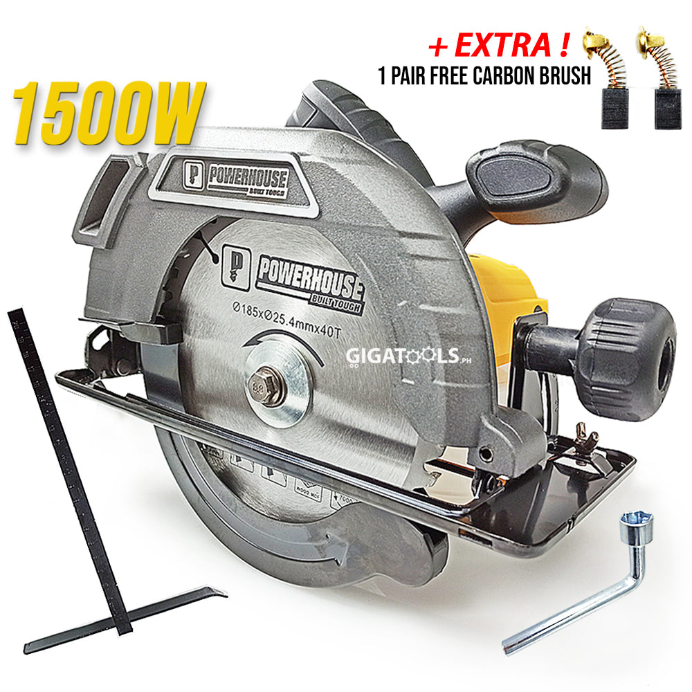 Powerhouse PHCS-C8008 Professional Circular Saw 7-1/4 (1500W ...