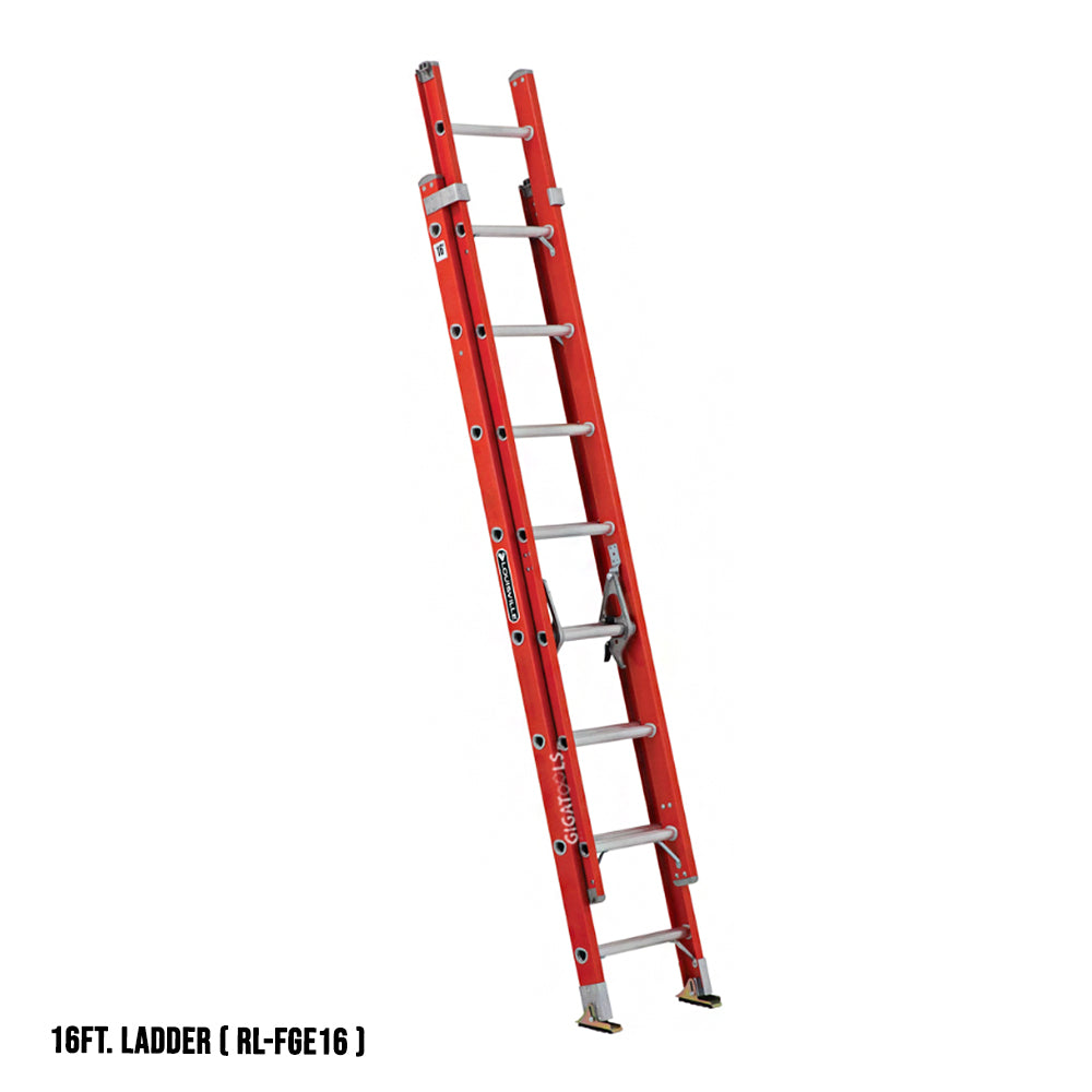 Ridgid Fiberglass Extension Ladders ( Orange ) – GIGATOOLS Industrial ...