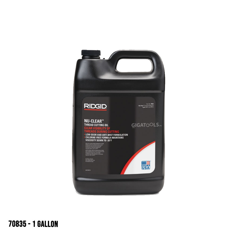 Ridgid Nu-Clear Thread Cutting Oil – GIGATOOLS Industrial Center