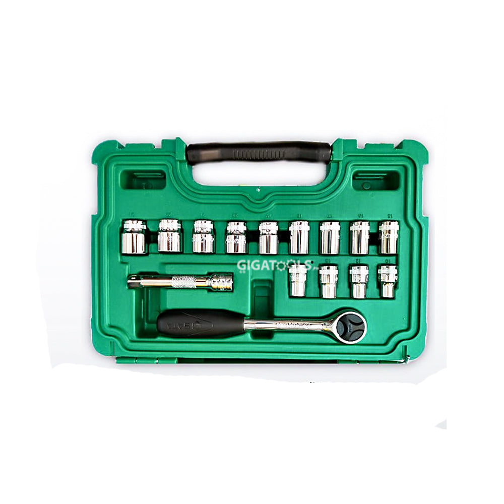 SATA 15pcs DR Socket Set by Nicholson ( 1/2" ) ( 09525 ) – GIGATOOLS ...