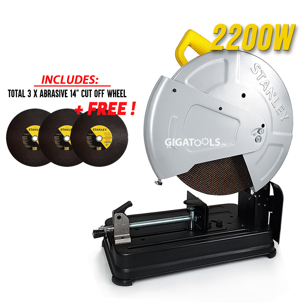 Stanley SSC22 14-inch Cut Off Saw Machine (2200W) with FREE 3pcs Abras ...