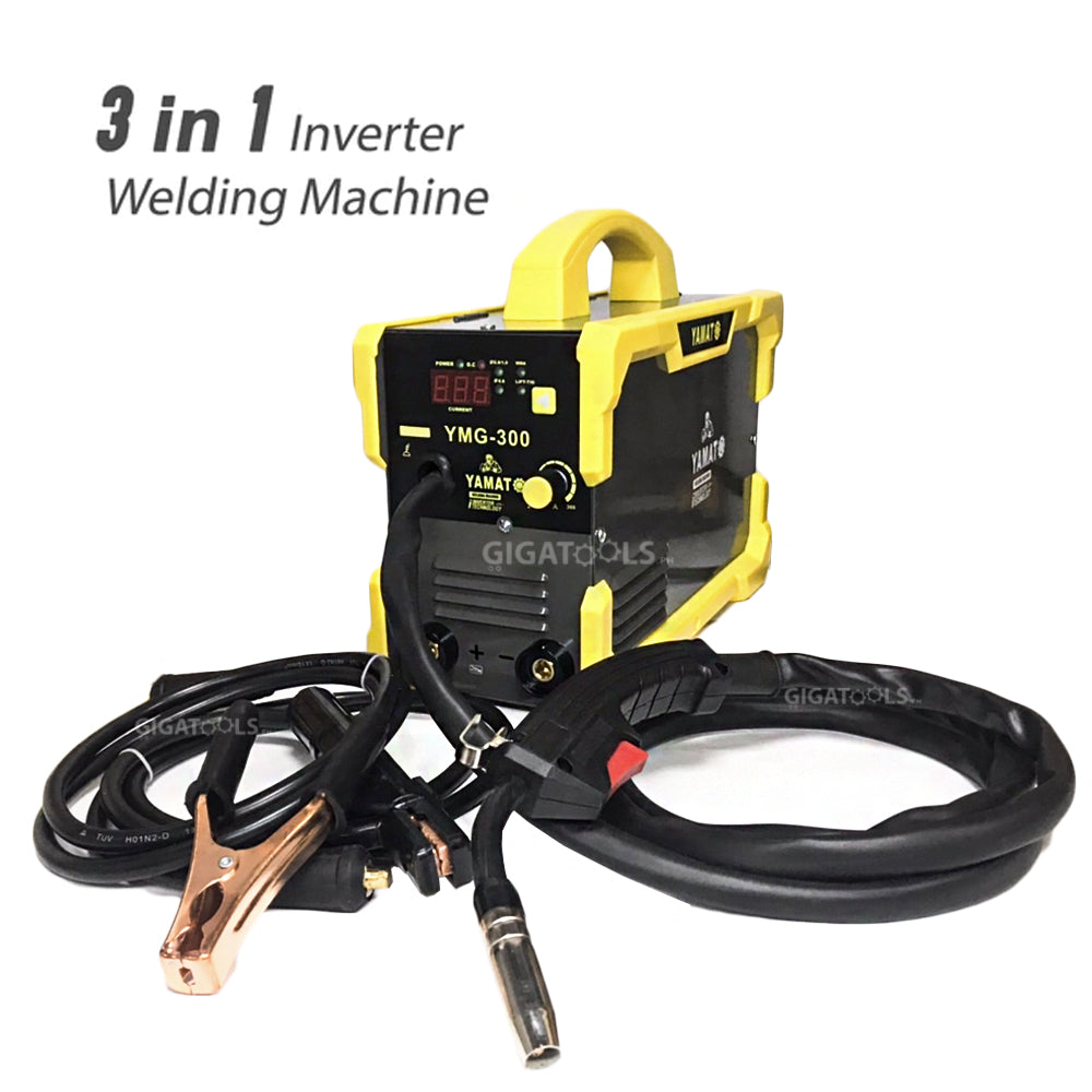 Yamato YMG-300 Digital Inverter Gasless MIG + MMA + TIG 3 in 1 Welding ...